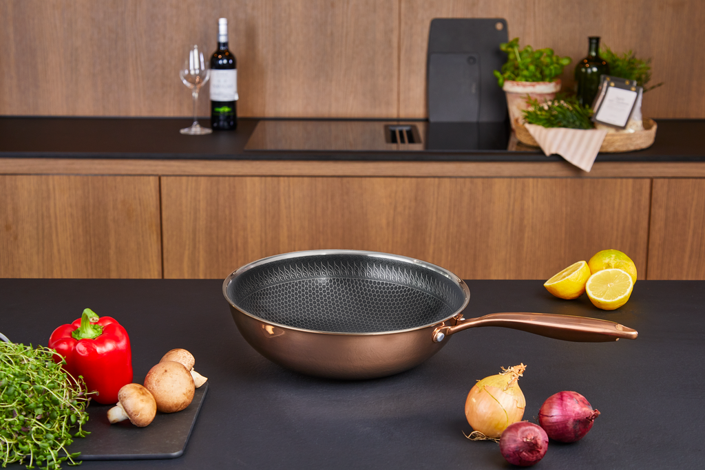 HÂWS SANTO ROSE GOLD WOK 28 CM HYBRID – yoloshopdk